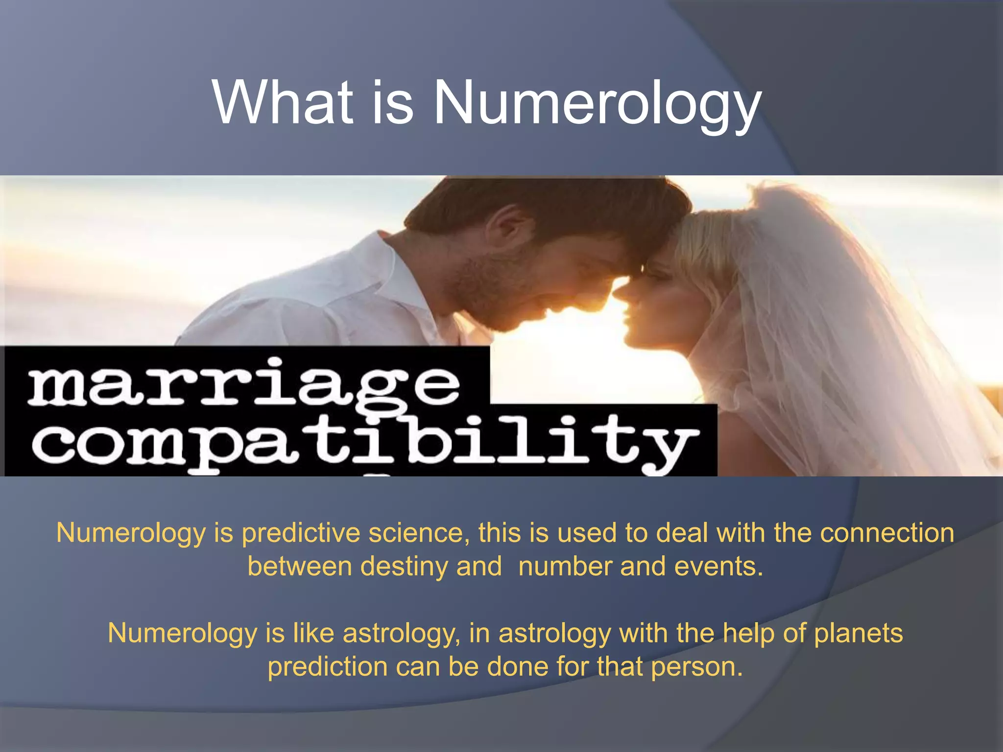 Marriage Compatibility through Numerology | PPT