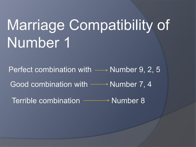 Marriage Compatibility through Numerology | PPT