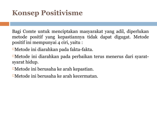 Positivisme dalam Pendidikan | PPT