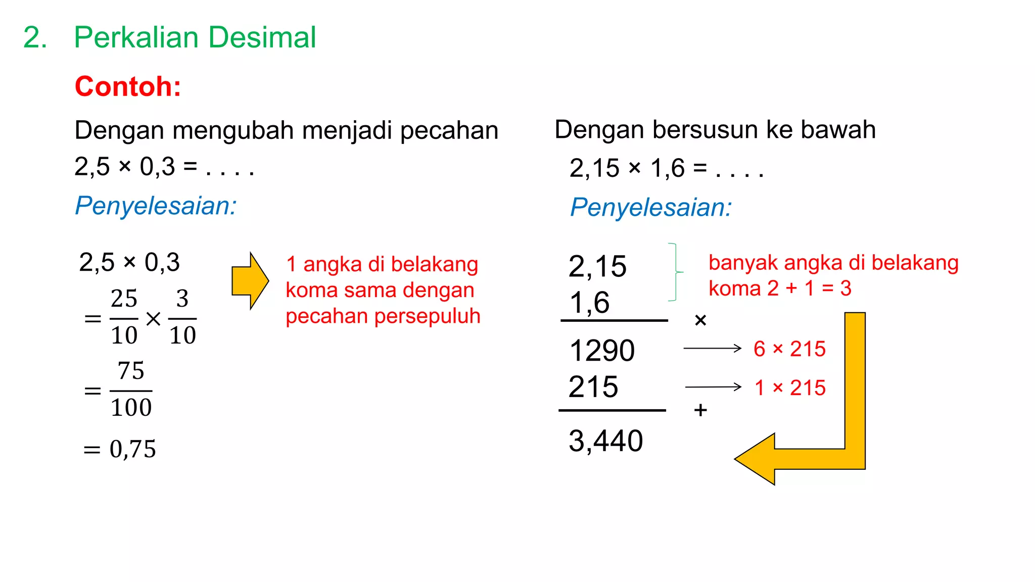 Matematika perkalian dan pembagian Kelas 5 | PPTX