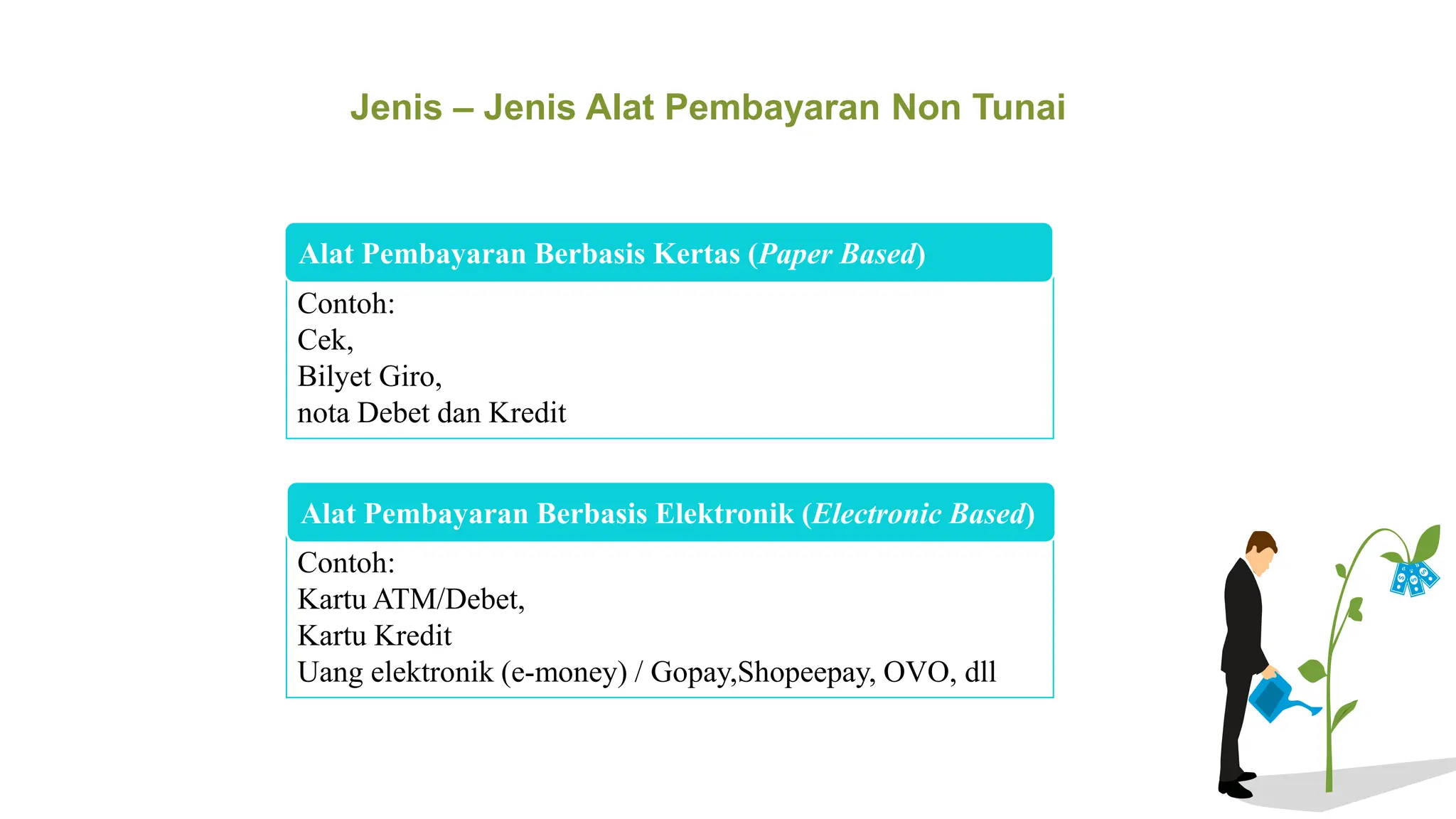 PPT Materi Jenis - Jenis Alat Pembayaran Tunai dan Non-tunai.pptx