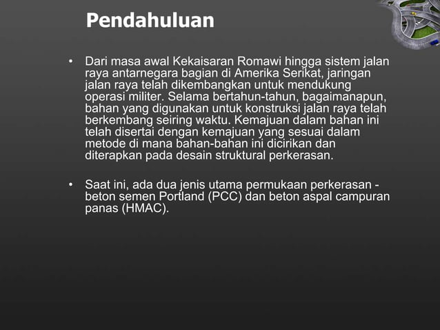 Ppt material perkerasan jalan pjr 1 | PPTX
