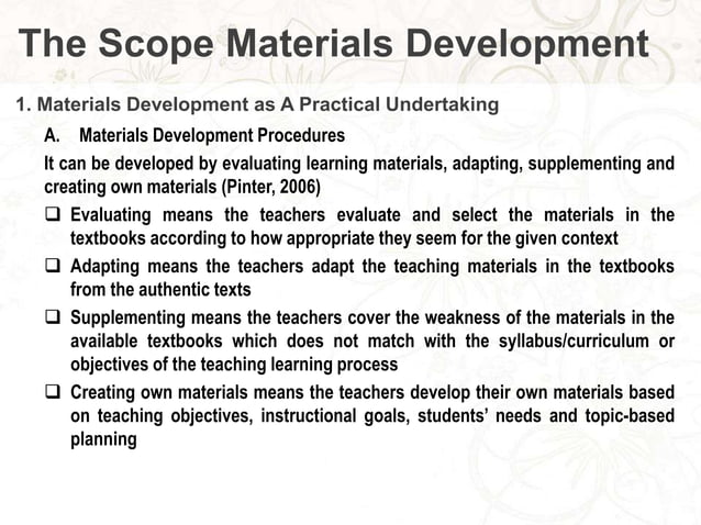 Ppt materials for ESP | PPT