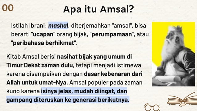 Materi Kelas Bedah Kitab Amsal Pasal 1-10 (BKA) | PDF