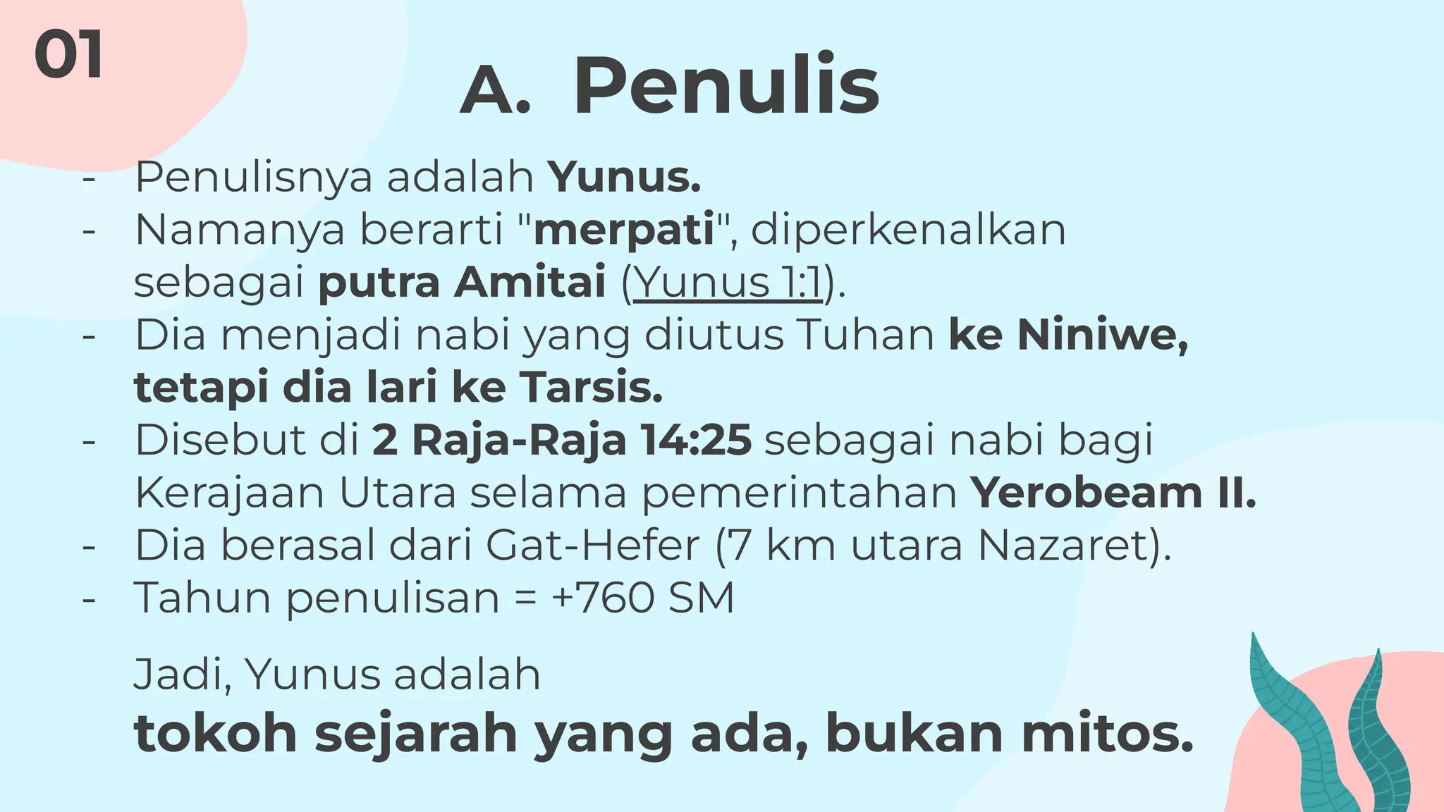 Materi Kelas Ministry Learning Center: Bedah Kitab Yunus | PPT