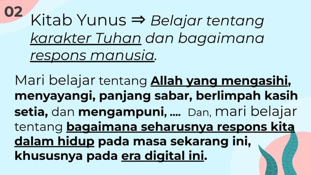 Materi Kelas Ministry Learning Center: Bedah Kitab Yunus | PPT