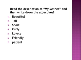 Ppt materi belajar kelas smp kelas vii descriptive text | PPTX