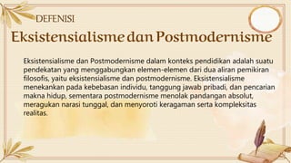 PPT Materi Eksistensialisme dan Postmodernisme.pptx