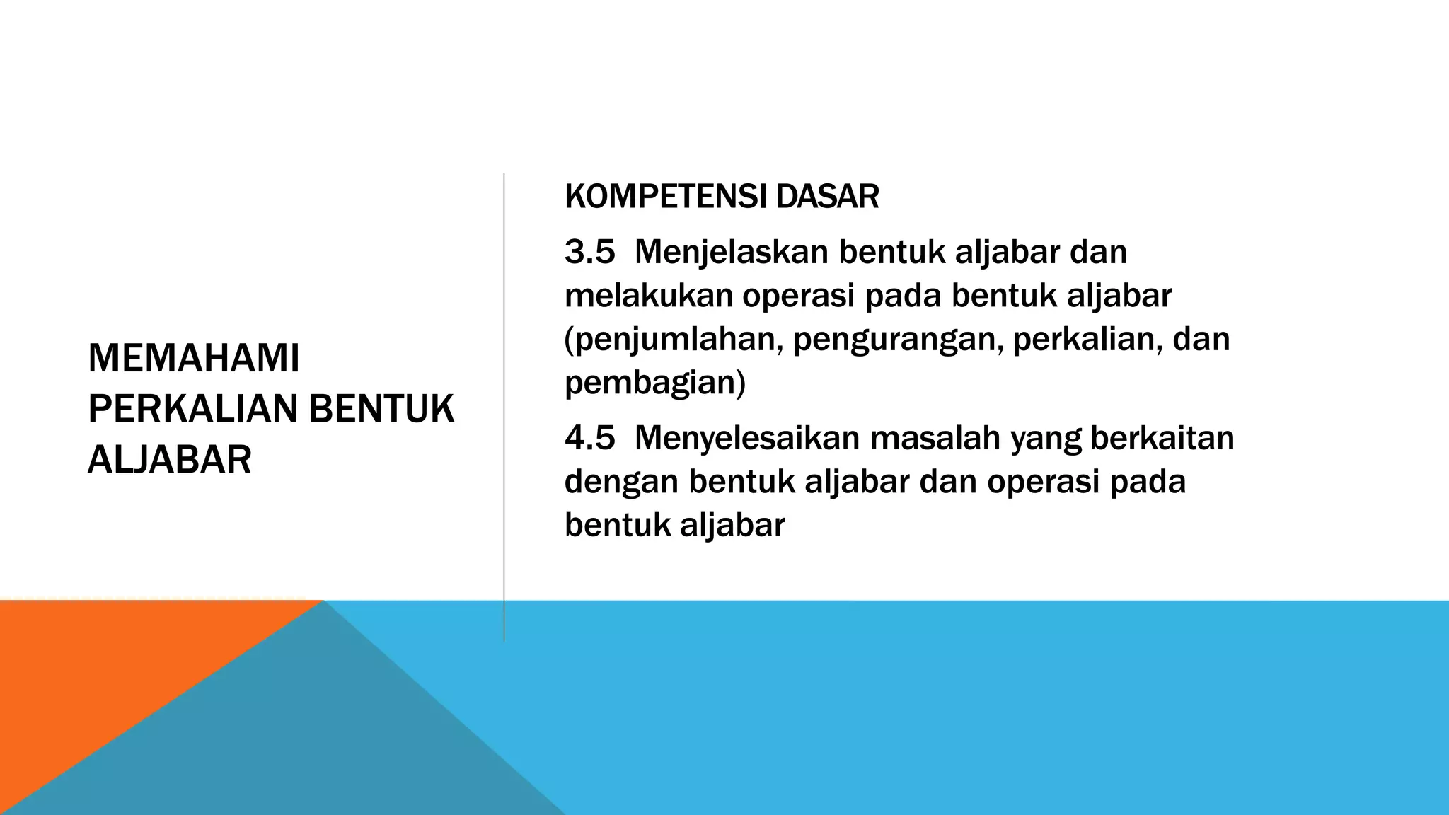 PPT MATERI PERKALIAN BENTUK ALJAB KELAS VIIAR.pptx