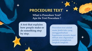 Material of Procedure text in English for student and teacher.pptx