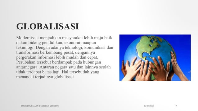 PPT Materi Sosiologi Kelas XII. 2. Modernisasi dan Globalisasi (KTSP).pptx