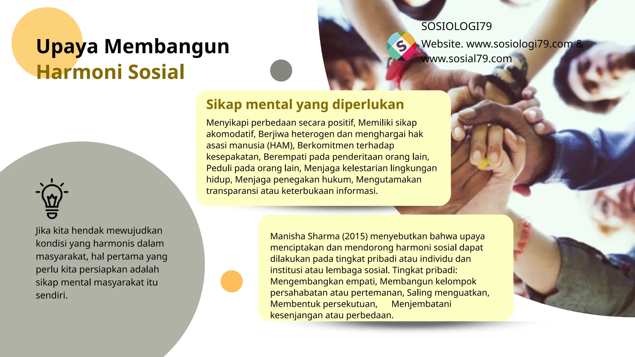 PPT Materi Sosiologi SMA Kelas XI Bab 4 Membangun Harmoni Sosial ...