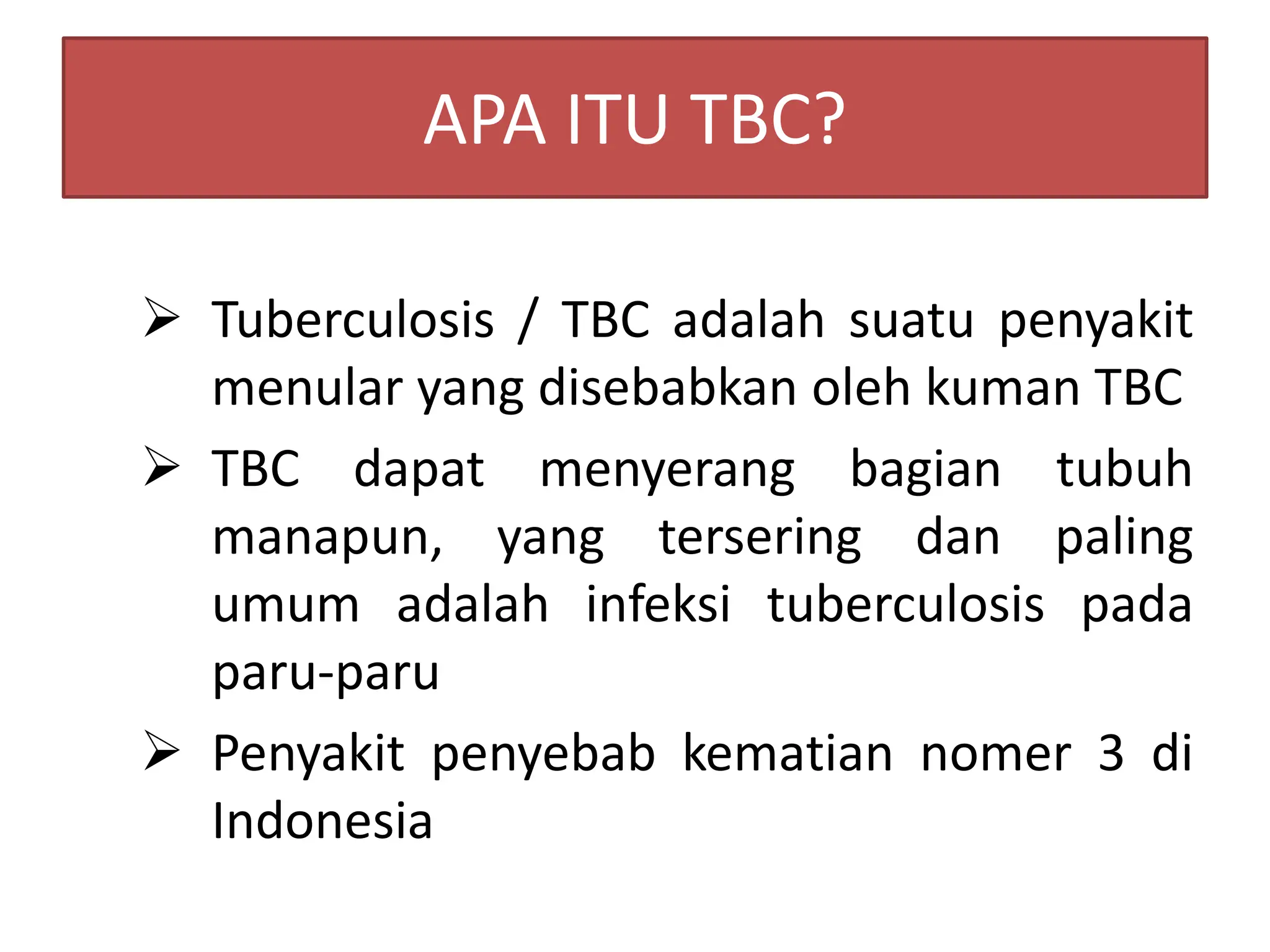 Ppt materi tuberculosis paru fixed. pptx | PPTX