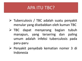 Ppt materi tuberculosis paru fixed. pptx | PPTX