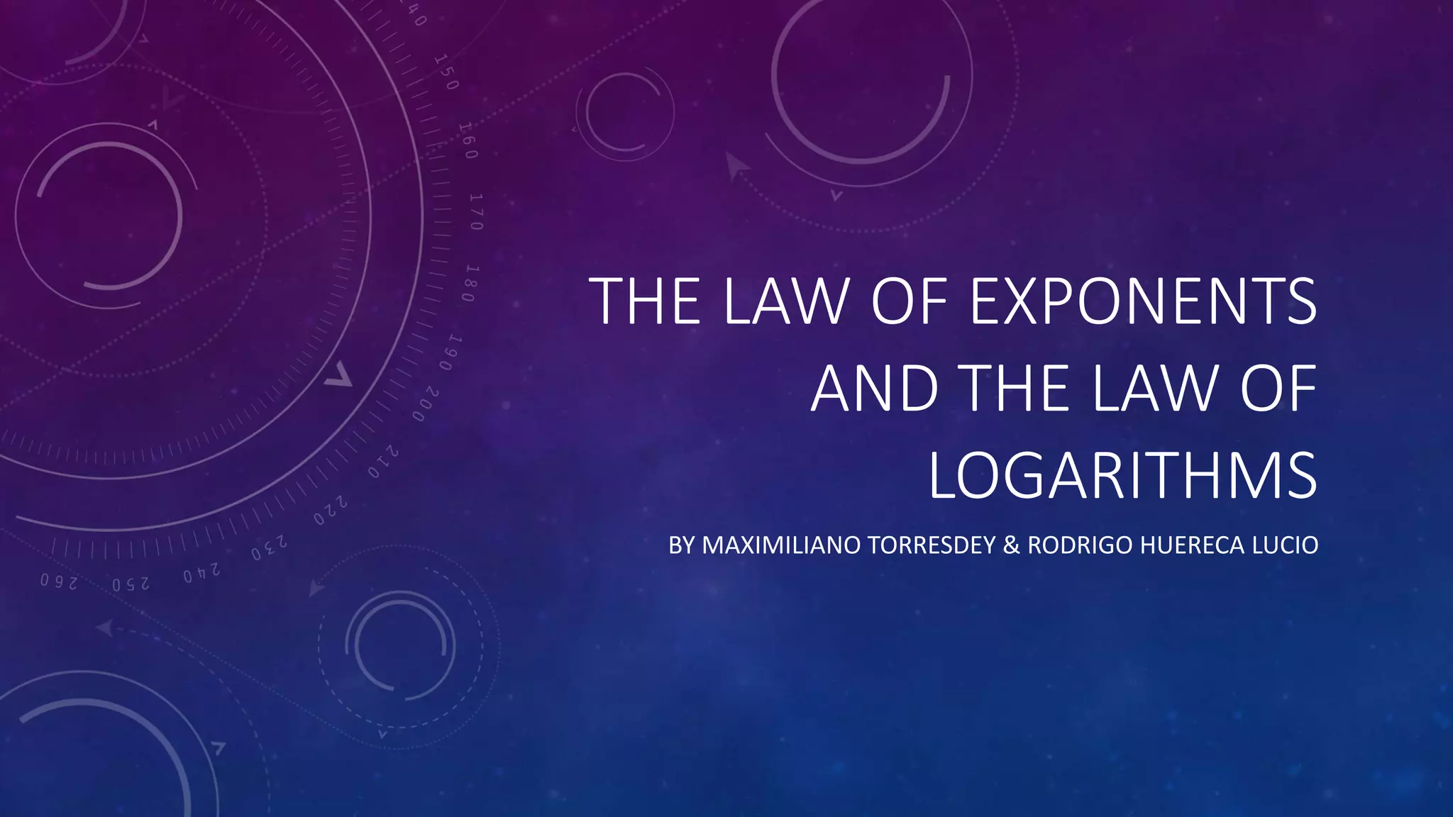 Law of Exponents and the Law of Logarithms | PPTX