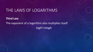Law of Exponents and the Law of Logarithms | PPTX