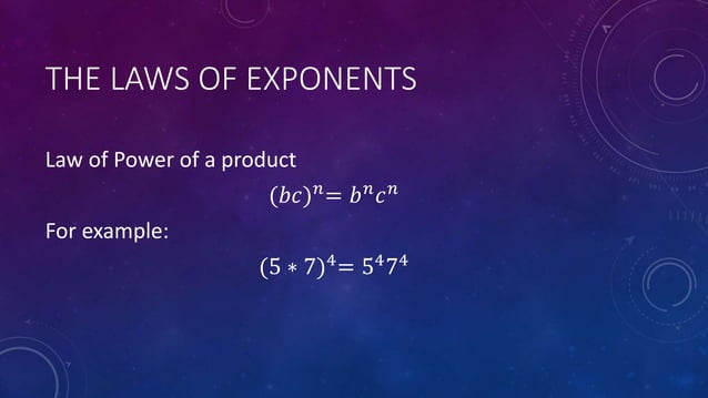 Law of Exponents and the Law of Logarithms | PPT