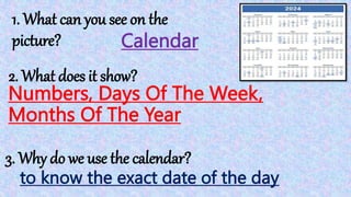 MATH DAYS OF THE WEEK FOR GRADE ONE PUPILS | PPTX
