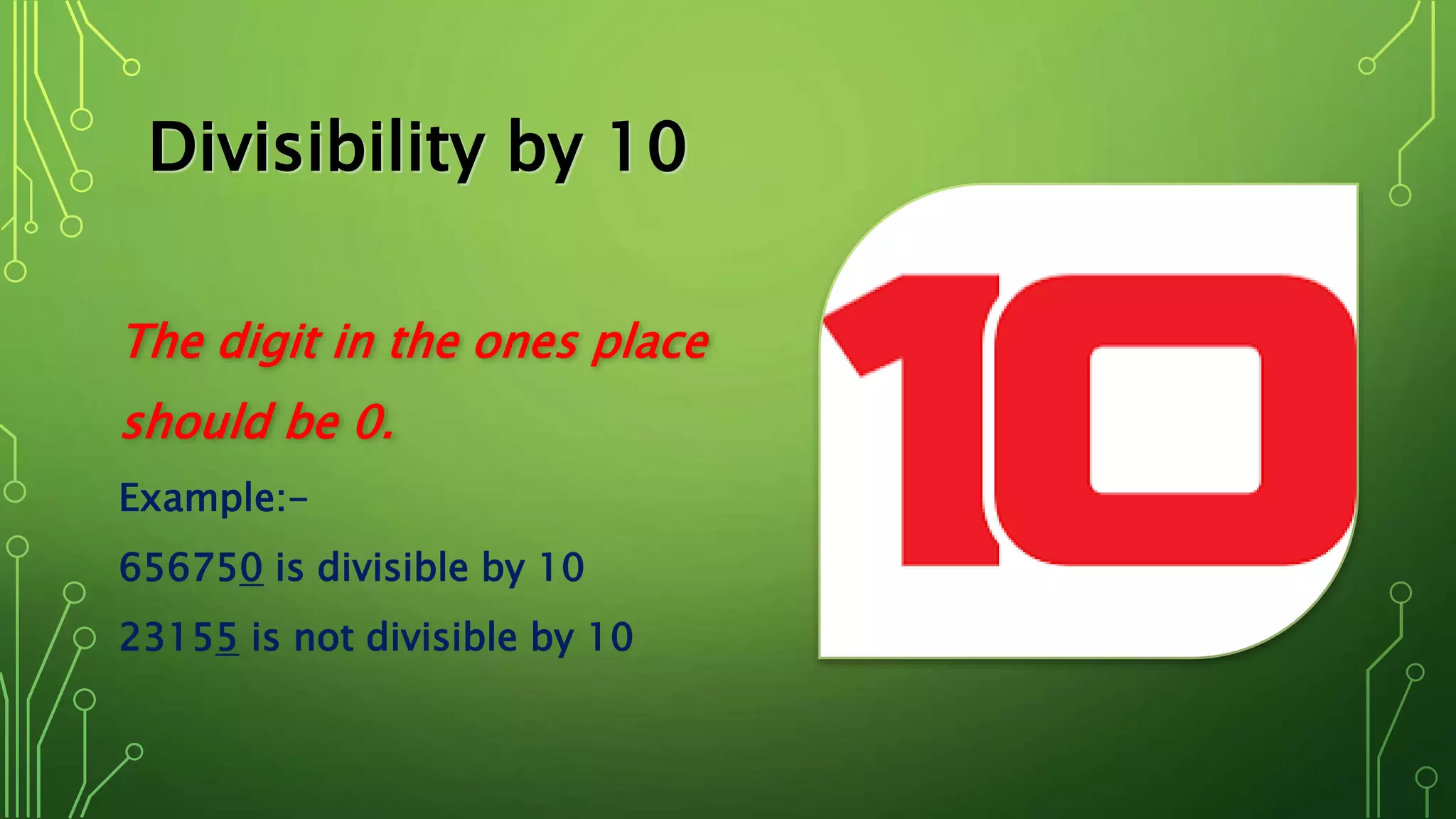 Test of Divisibility | PPTX
