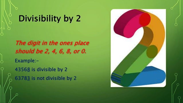 Test of Divisibility | PPTX