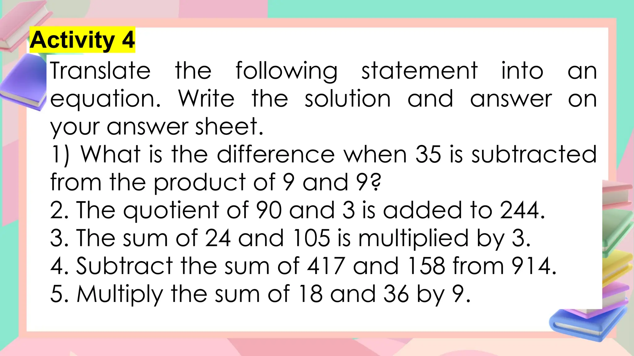 POWERPOINT PRESENTATION IN MATHEMATICS GRADE 4 | PPTX