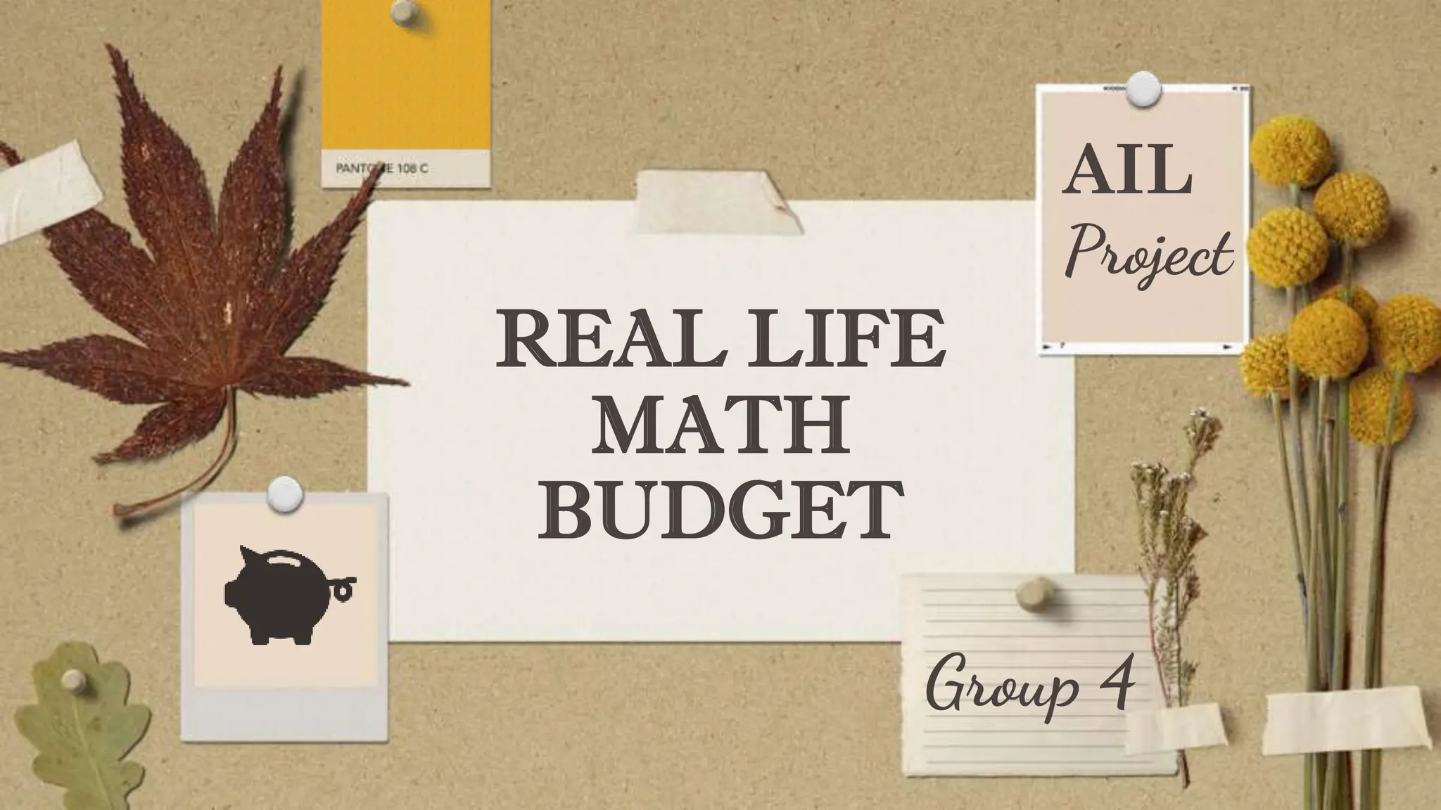 Real life math budget class 10 math project | PPTX | Business ...