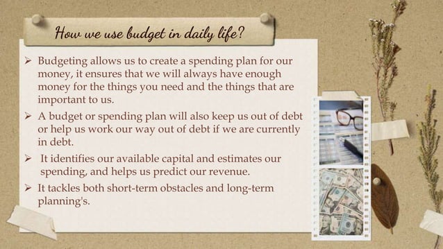 Real life math budget class 10 math project | PPTX | Business ...