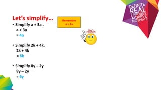 PPT Maths Algebra - Simplifying Algebraic Expressions.pdf