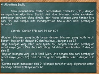 Pembelajaran Bilangan Genap, Ganjil, Prima, Komposit dan FPB & KPK | PPTX