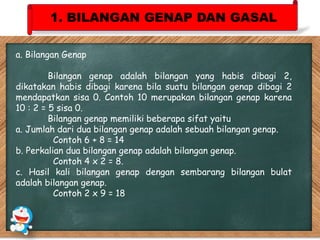 Pembelajaran Bilangan Genap, Ganjil, Prima, Komposit dan FPB & KPK | PPTX