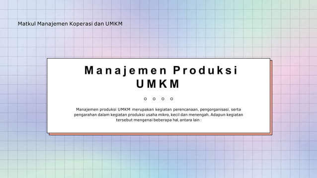 Ppt Manajemen Koperasi dan UMKM | PPTX