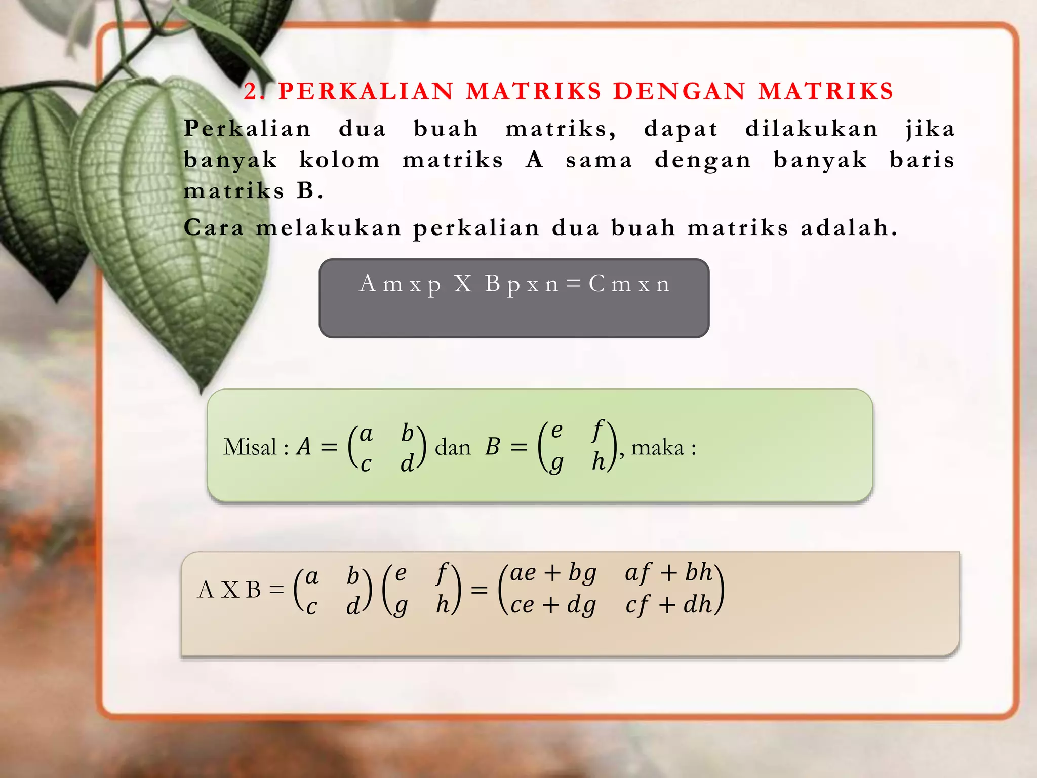 PPT MATRIKS | PPTX