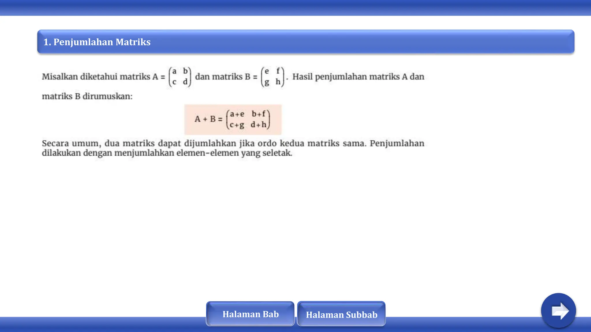 PPT Matriks kelas 11 sma kurikulum merdeka | PPTX