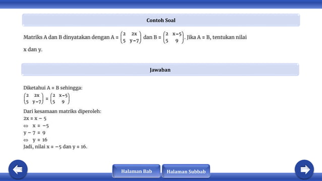 PPT Matriks kelas 11 sma kurikulum merdeka | PPTX