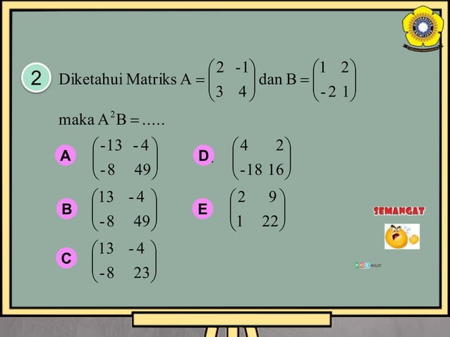 PPT MATERI MATRIKS | PPTX