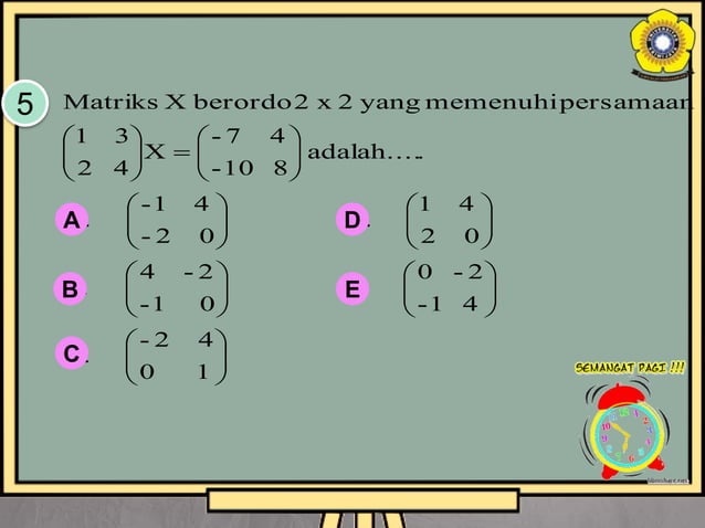 PPT MATERI MATRIKS | PPTX