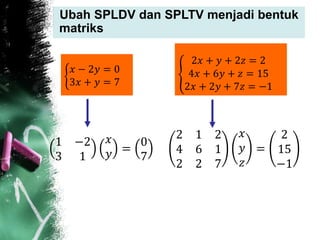 Ppt matriks ke 1 | PPTX
