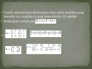 matriks, relasi, fungsi | PPTX