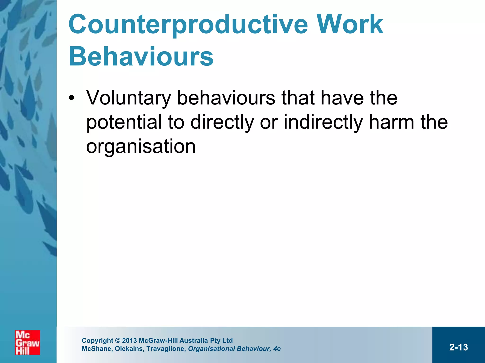 Individual Behaviour, Personality and Values | PPT