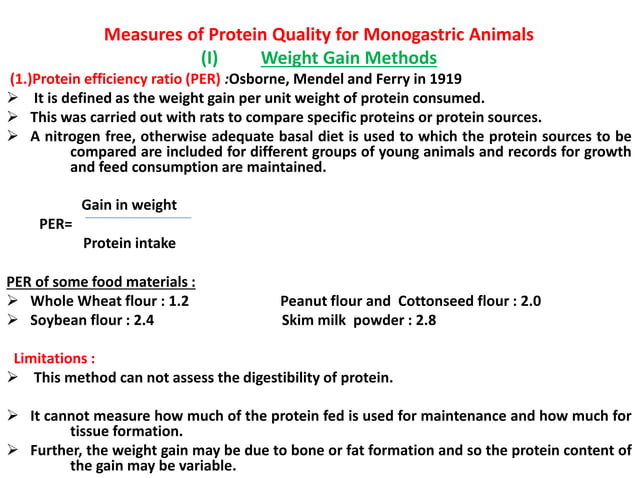 PPT Measures of protein quality.pptx in monogastric | PPTX ...