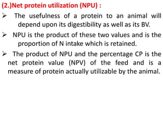 PPT Measures of protein quality.pptx in monogastric | PPTX