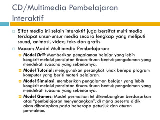Media Pembelajaran Berbasis Komputer dalam kawasan TP | PDF