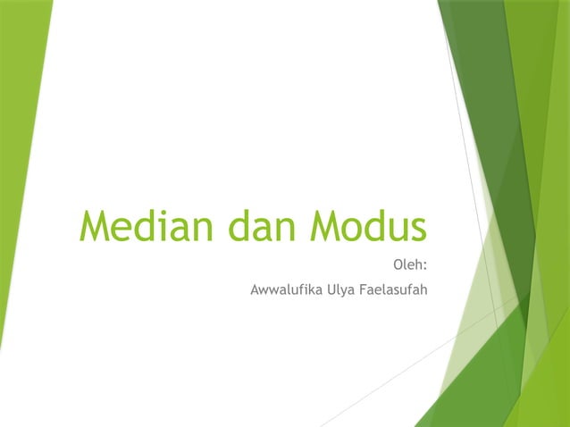 PPT Median dan Modus materi matematika sma | PPTX