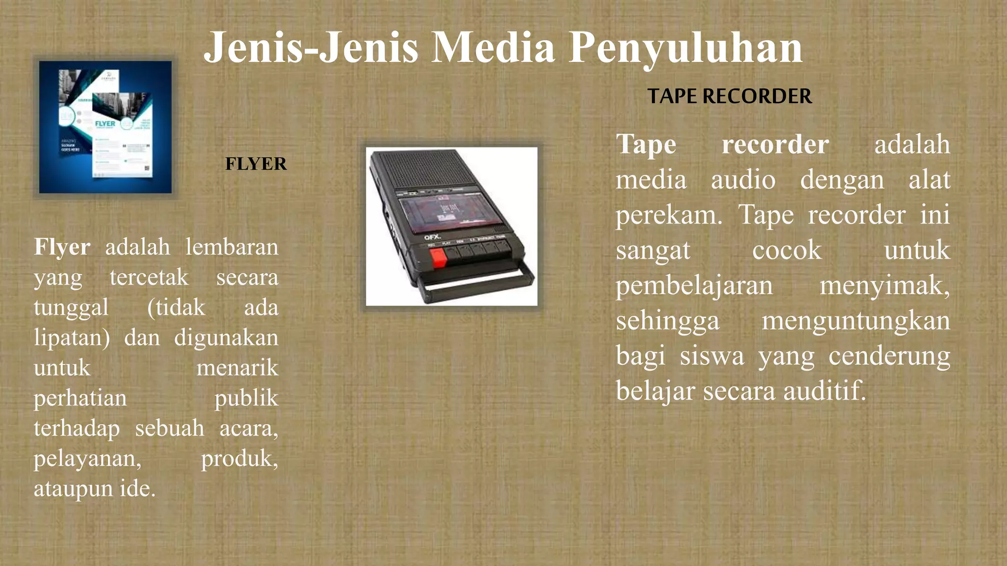 Ppt media penyuluhan (jenis jenis media) | PPTX