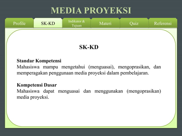 Media Proyeksi (.pptx) | PPT