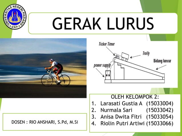 Ppt gerak lurus | PPTX