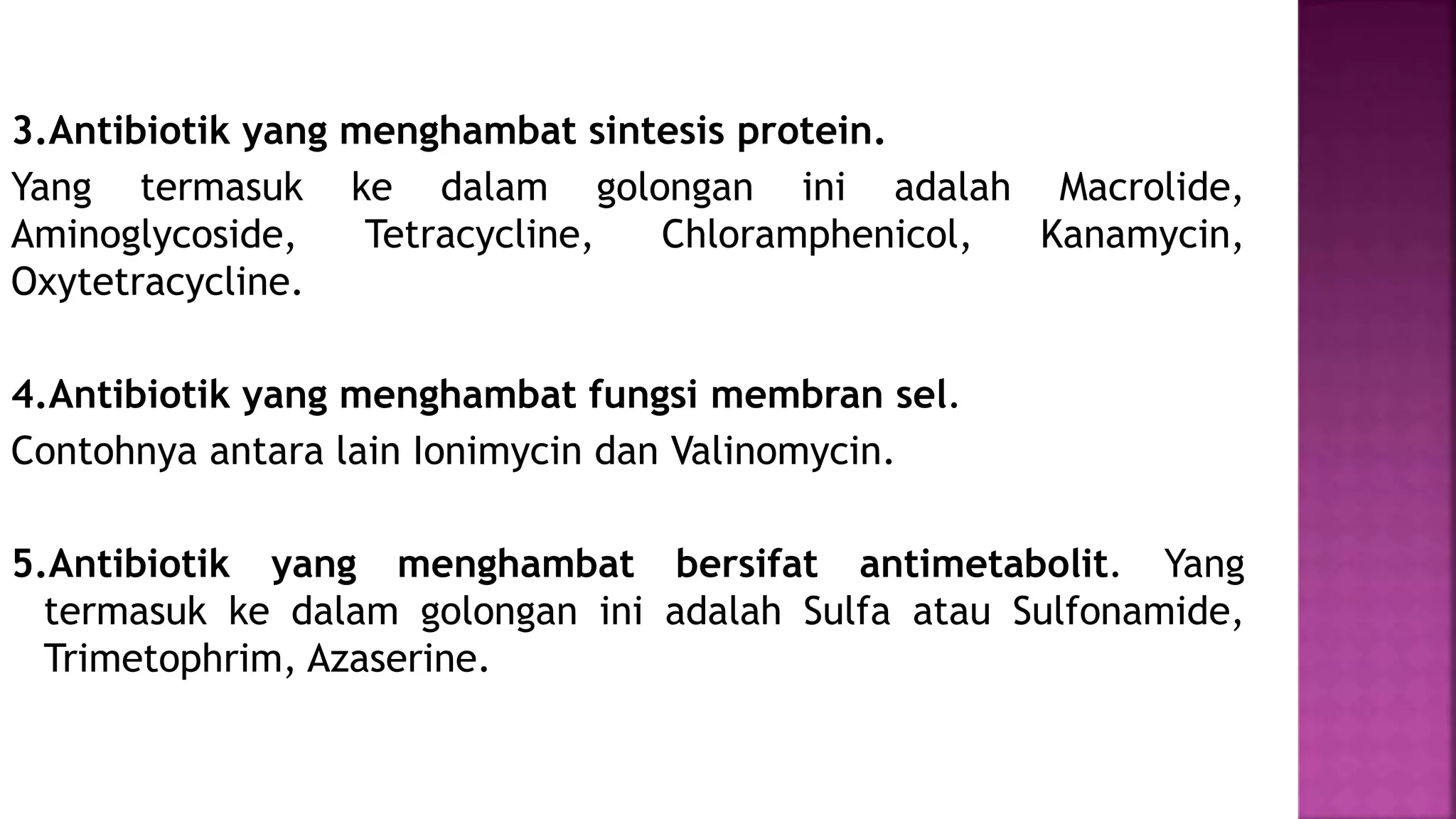 Ppt mekanisme kerja antibiotik | PPTX
