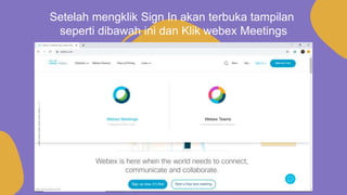 PPt Membuat Akun dan Room Webex | PPT