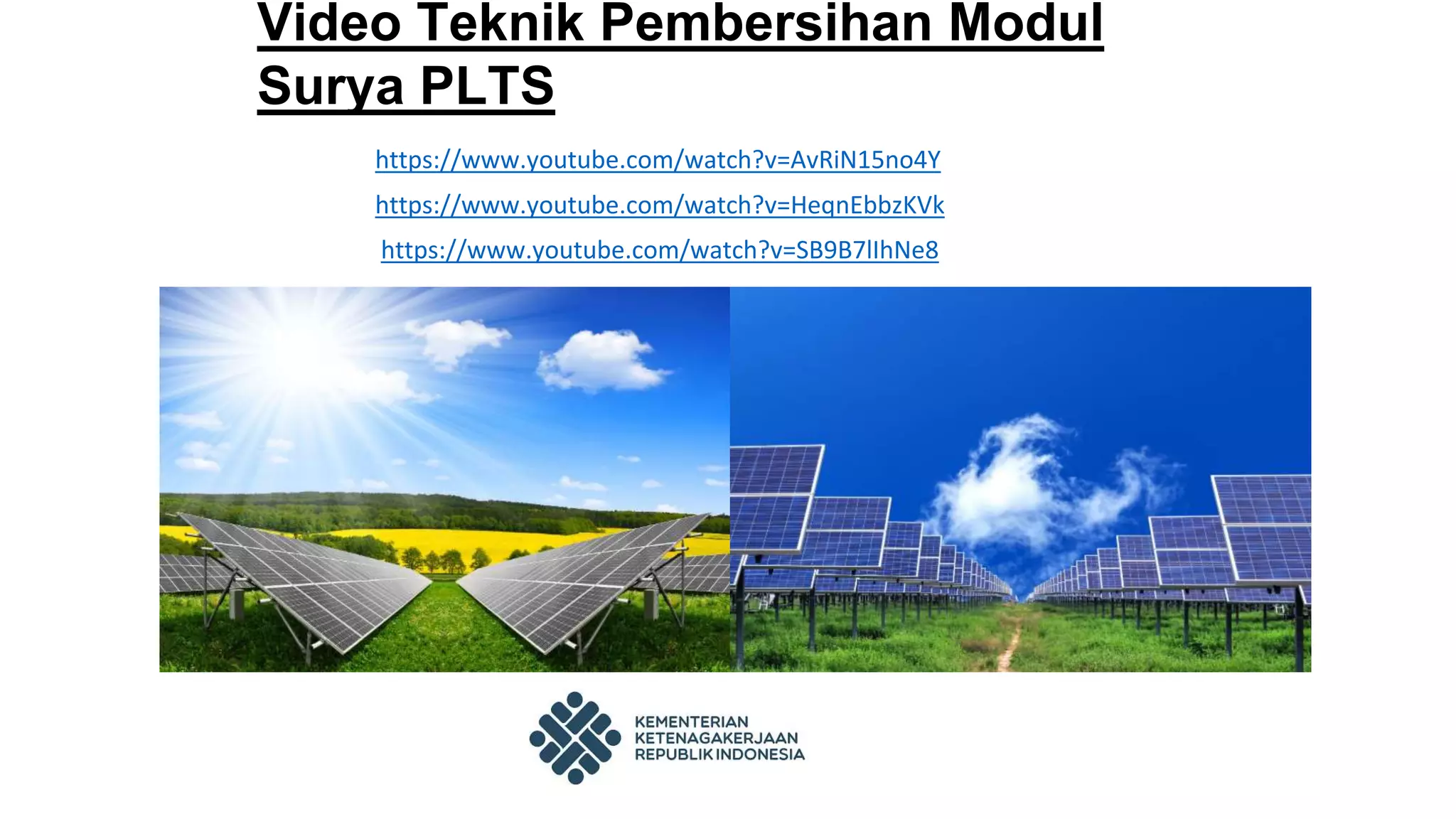 PPT Memelihara Modul Surya PLTS Fotovoltaik.pptx