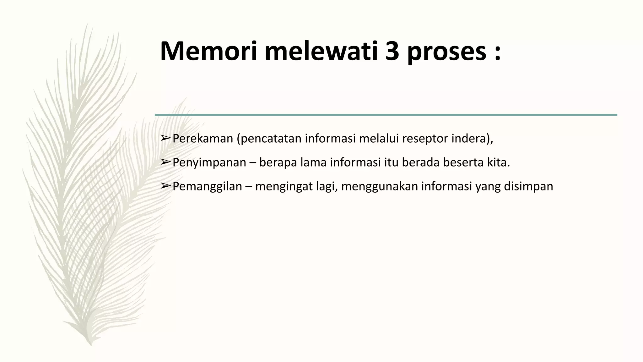 Ppt memori dan berpikir | PPTX